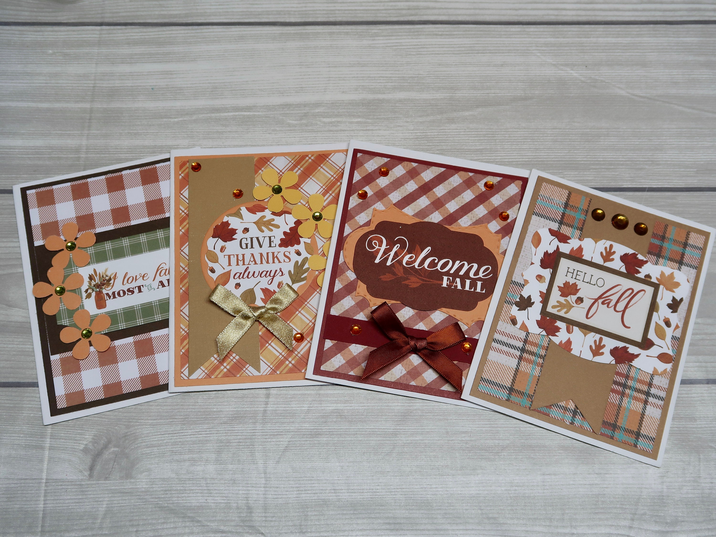 Fall Handmade Cards, Hello Fall, Welcome Fall, Give Thanks, Love Fall ...