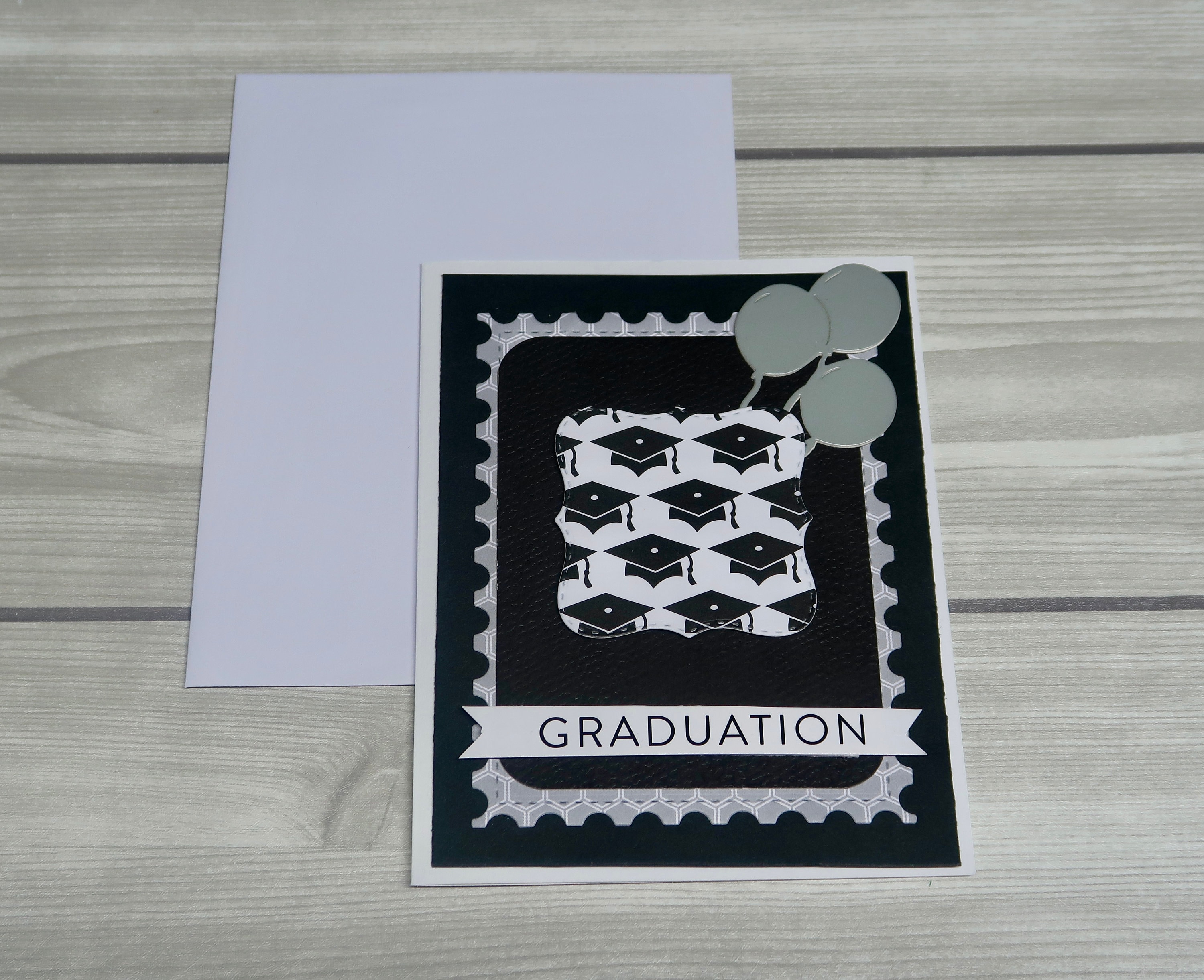 Graduation DIY Handmade Cards, Graduation With Balloons Card Kit, Easy ...