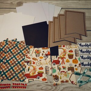 Thankful Harvest, Thanksgiving Card Kit, Fall Card Making Kit, Fall ...
