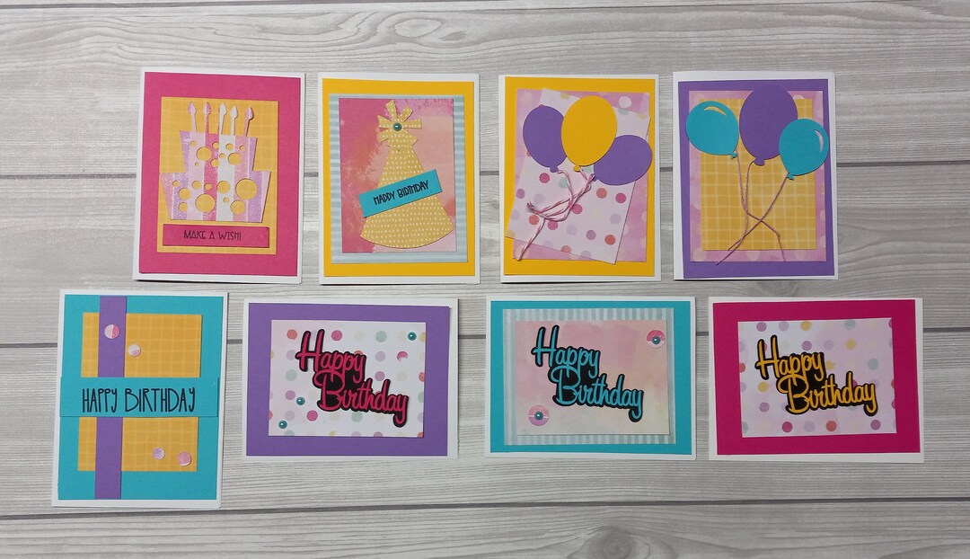 DIY Birthday Card Kit, Birthday Card Kit, Do It Yourself Birthday Kit ...