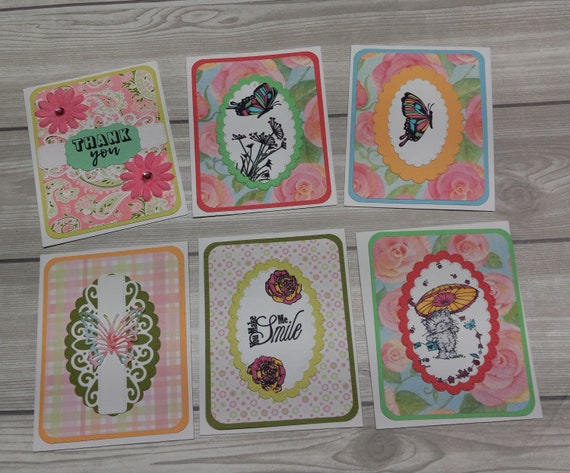 Color Me Stamped Gretting Cards Color and Assemble Greeting | Etsy