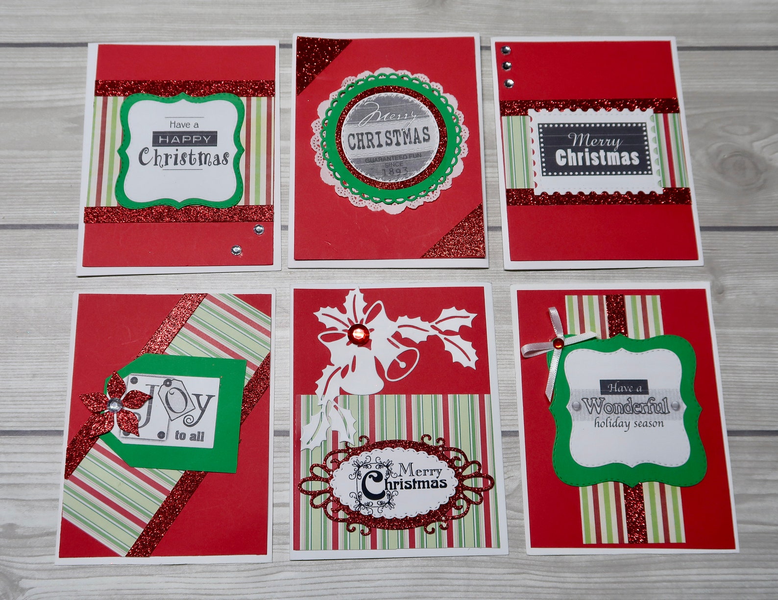 Christmas Card DIY Kit: Handmade Holiday Card Making (makes 6) - Etsy