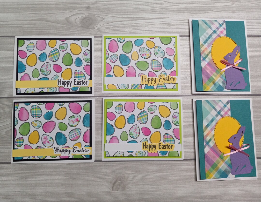 Easter Card Making Kit: DIY A2 Cards, Precut Embellishments (6ct) - Etsy