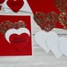 Lace Heart Valentine's Card Kit: DIY Gold & Red, Makes 4 - Etsy
