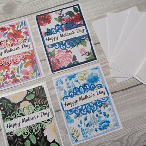 Floral Mother's Day Card Kit: Handmade Cards, Easy Assemble (4ct) - Etsy