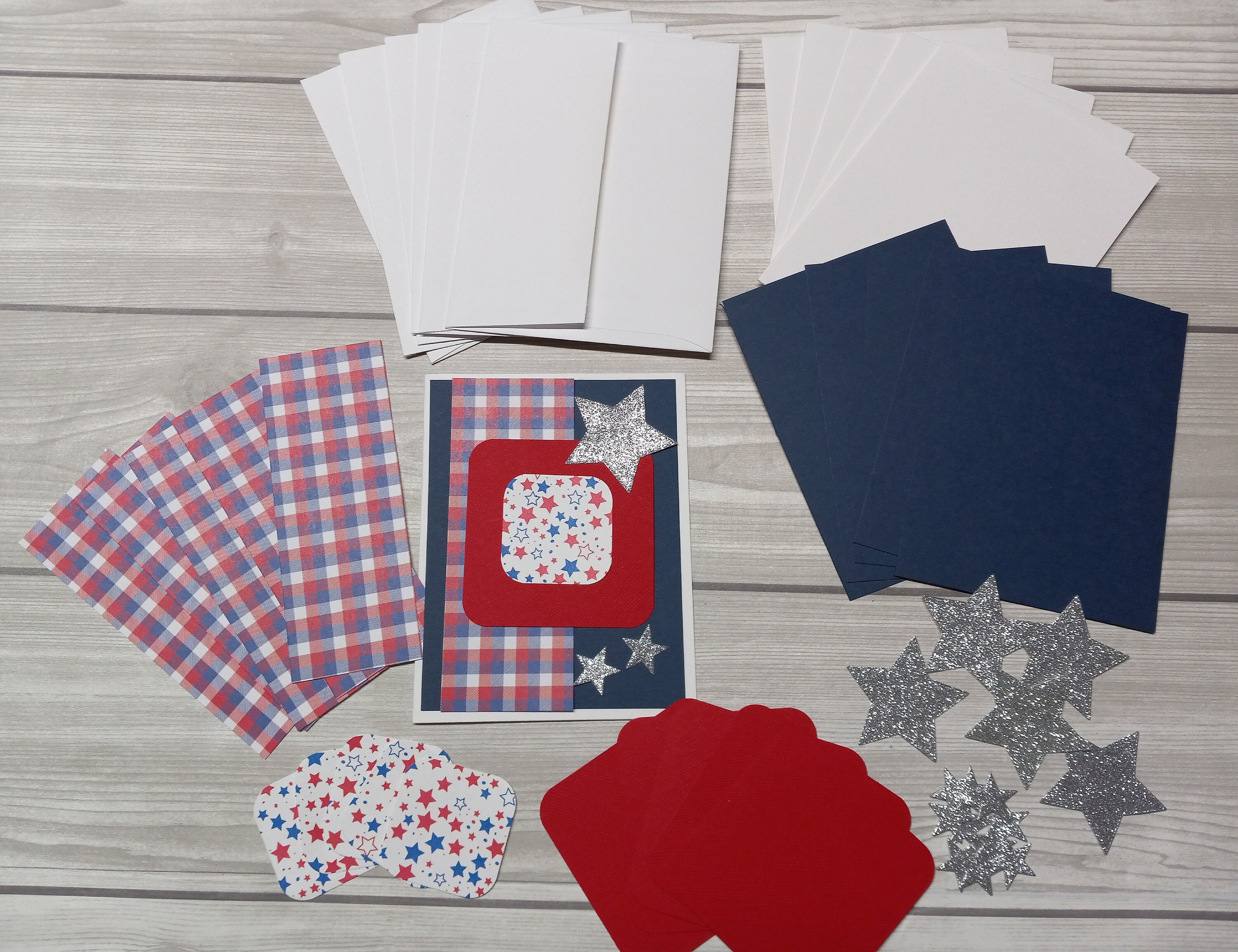 4th of July Card Kit: DIY Independence Day Craft - Etsy