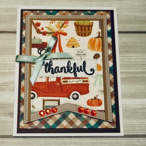 Thankful Harvest, Thanksgiving Card Kit, Fall Card Making Kit, Fall ...