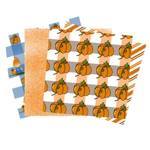 Pumpkin Time Digital Paper, Pumpkin Fall Themed Designer Paper, Pumpkin ...