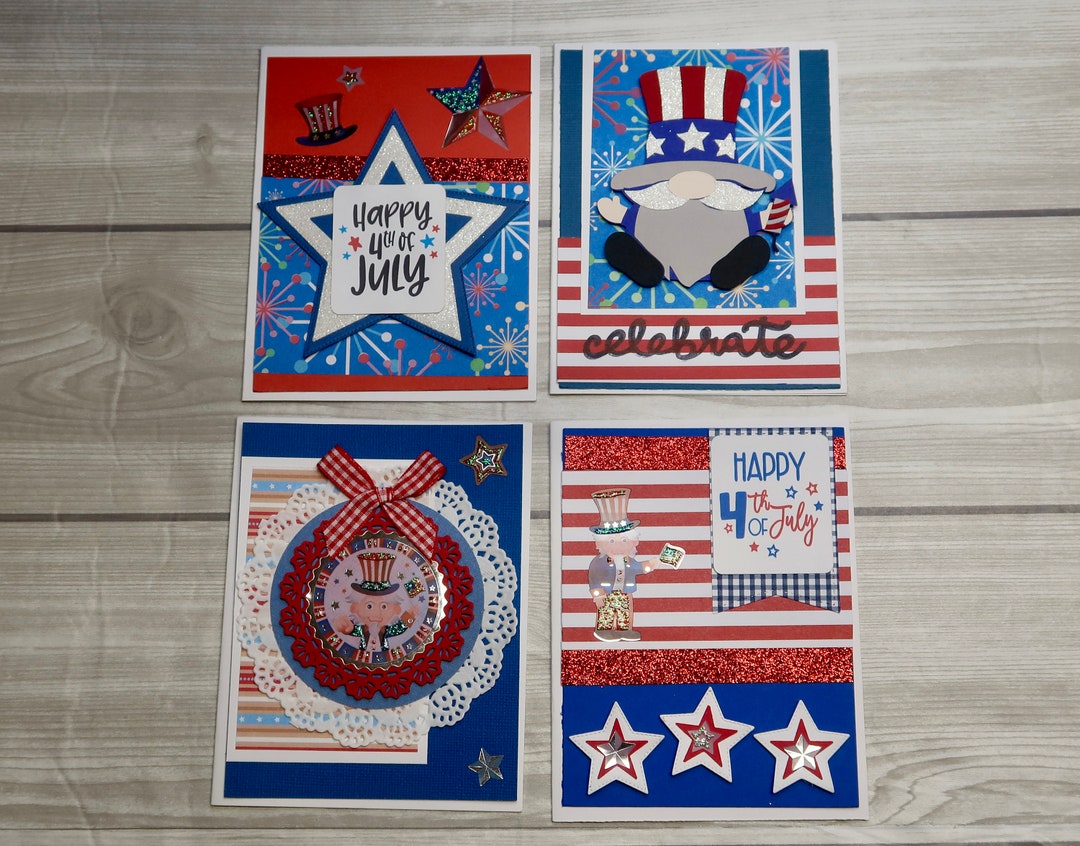 Happy 4th of July Card Kit, Easy 4th of July Craft, 4th of July Card ...