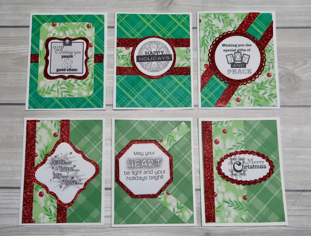 DIY Christmas Card Kit: Handmade Holiday Card Making (makes 6) - Etsy