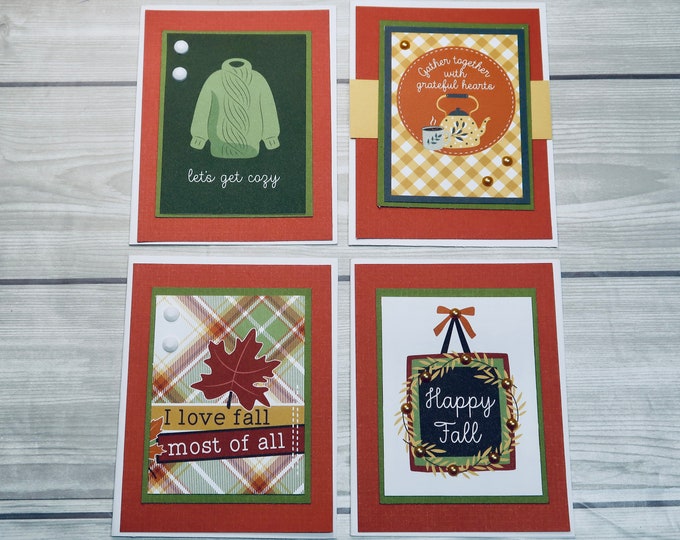 Fall Handmade Cards, Hello Fall, Welcome Fall, Give Thanks, Love Fall ...