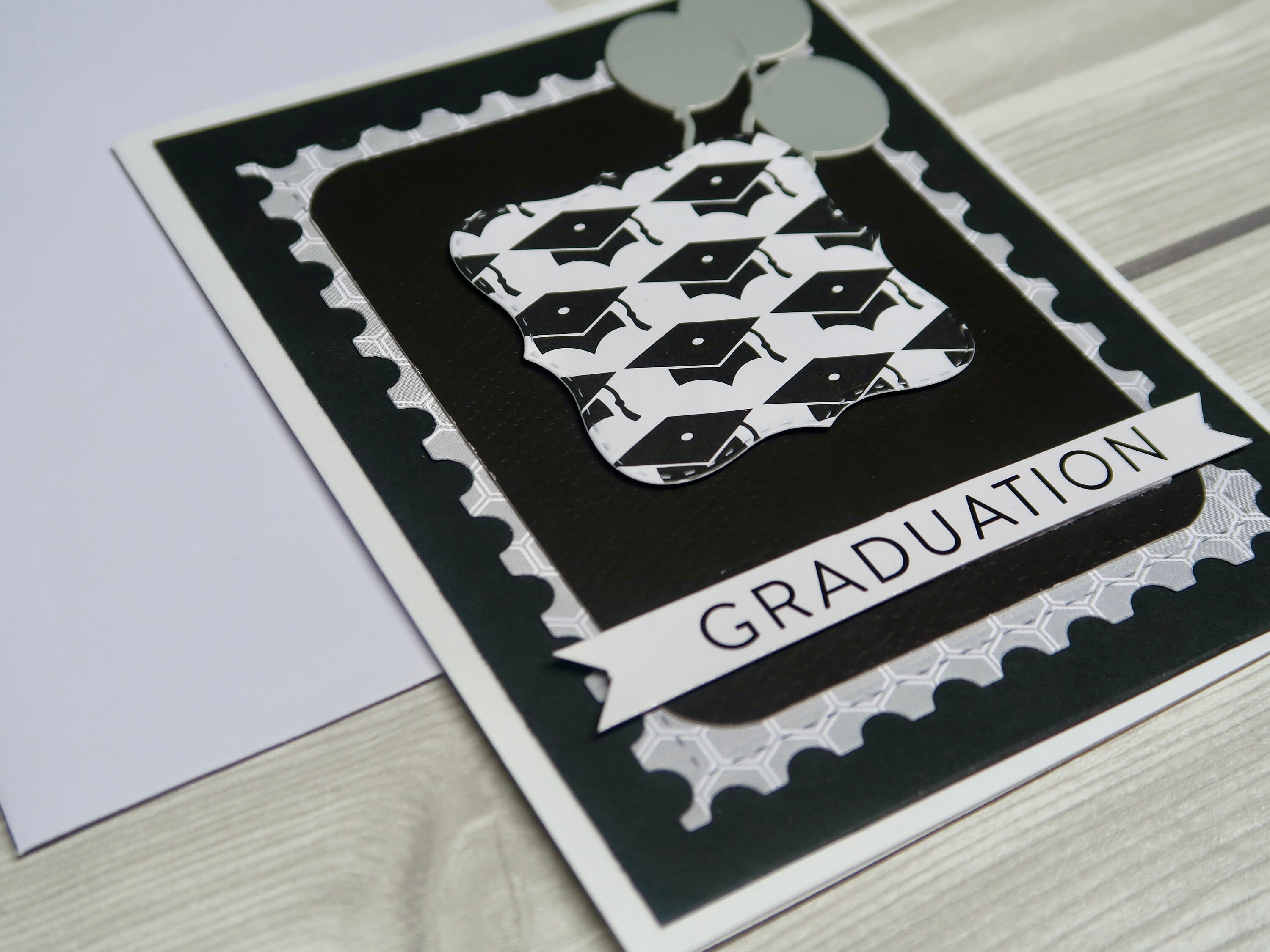 Graduation DIY Handmade Cards, Graduation With Balloons Card Kit, Easy ...