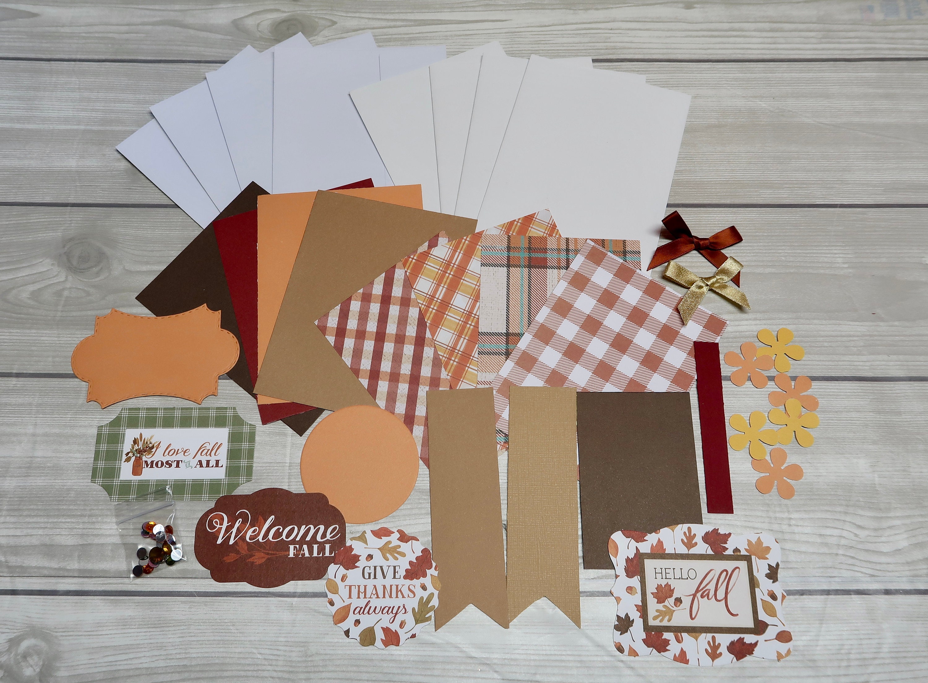 Fall Handmade Cards, Hello Fall, Welcome Fall, Give Thanks, Love Fall ...