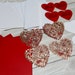 Lace Heart Valentine's Card Kit: DIY Gold & Red, Makes 4 - Etsy
