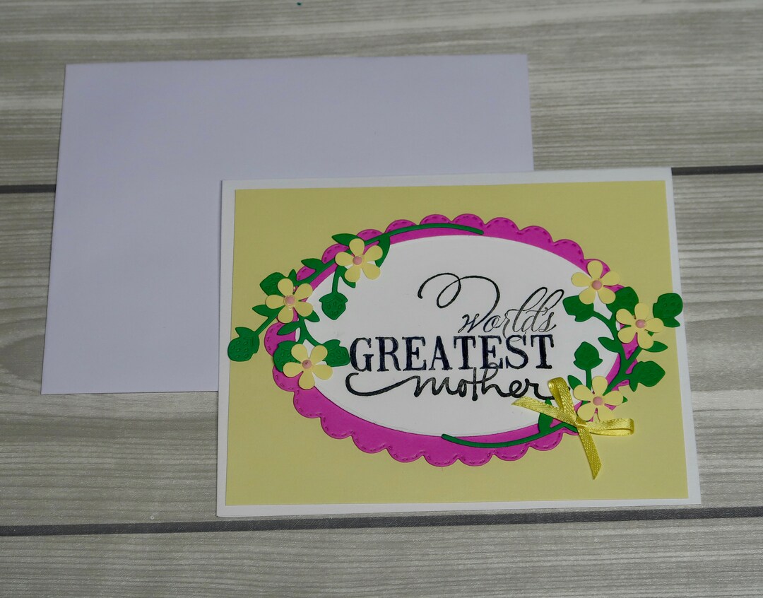 World's Greatest Mother Card-kit, DIY Mother's Day Card Kit, Greatest ...