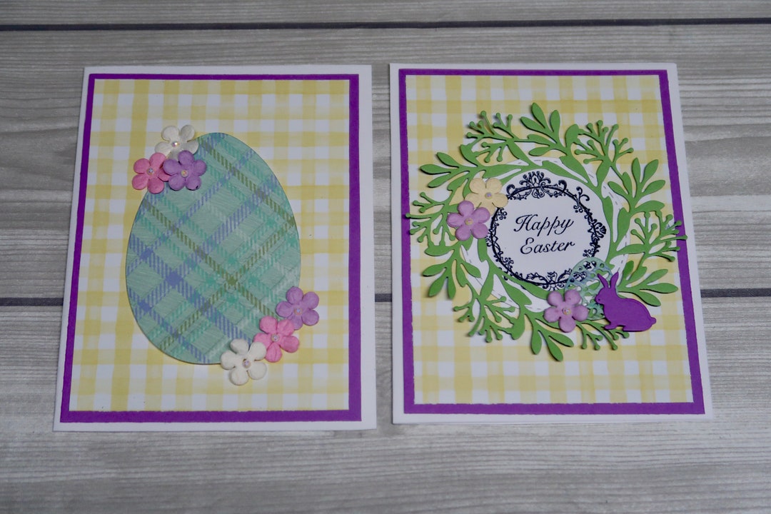 Easter Wreath Egg Card Making Kit, Easy Easter Craft Kit, Sharable ...