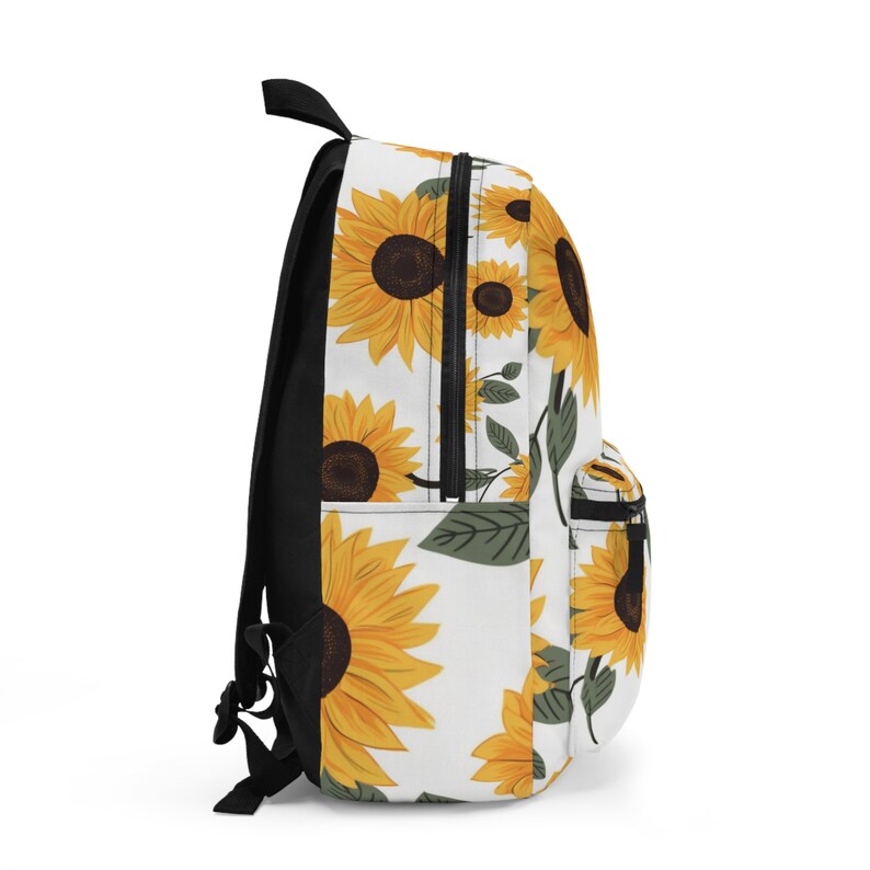 Custom Backpack With Florall Pattern, Simple Design, Sunflower - Etsy