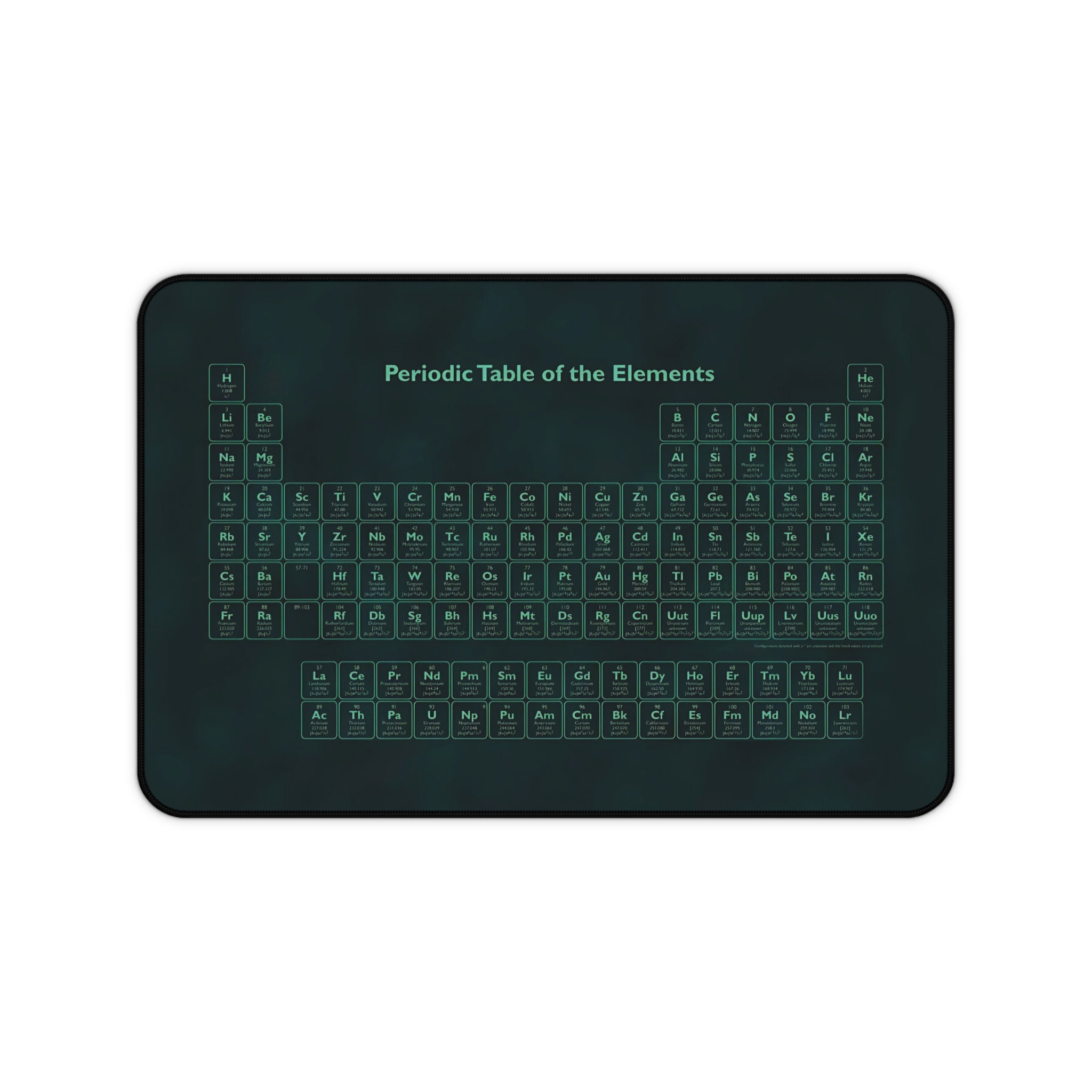 Periodic Table Desk Mat Mouse Pad Educational Chemestry Learning - Etsy