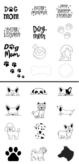 Dog Sticker Pack Dog Stickers Printable Stickers Bundle Sticker Pack ...