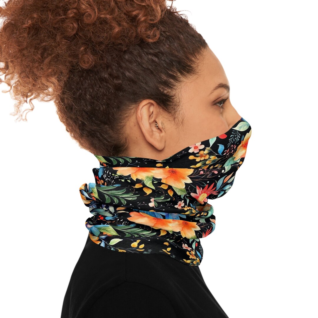 Floral Tube Scarf Gift for Her Simple Scarves - Etsy