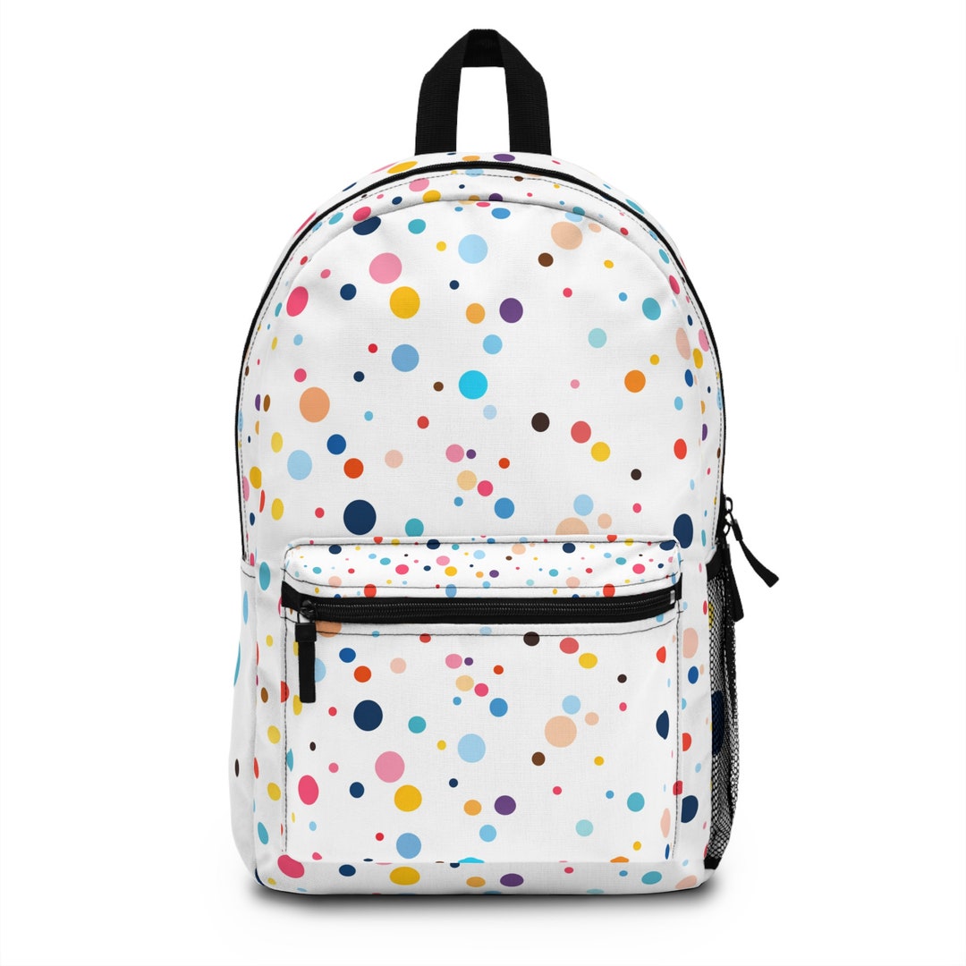 Custom Dots Pattern Backpack: Lightweight Polyester Bag - Etsy