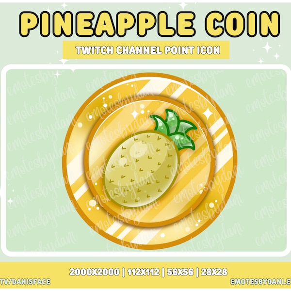 Avocado Channel Point Icon Twitch Channel Point Coin Fruit Emote - Etsy