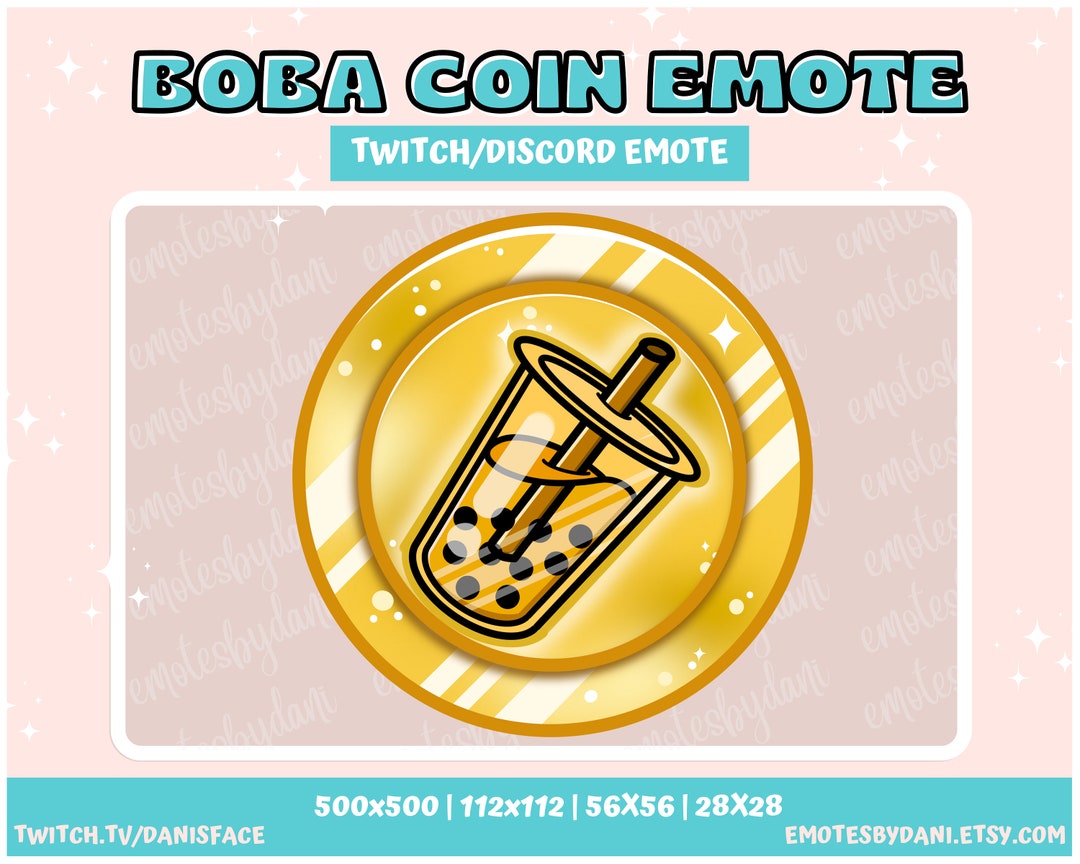 Boba Channel Point Icon | Twitch Channel Point Coin - Etsy