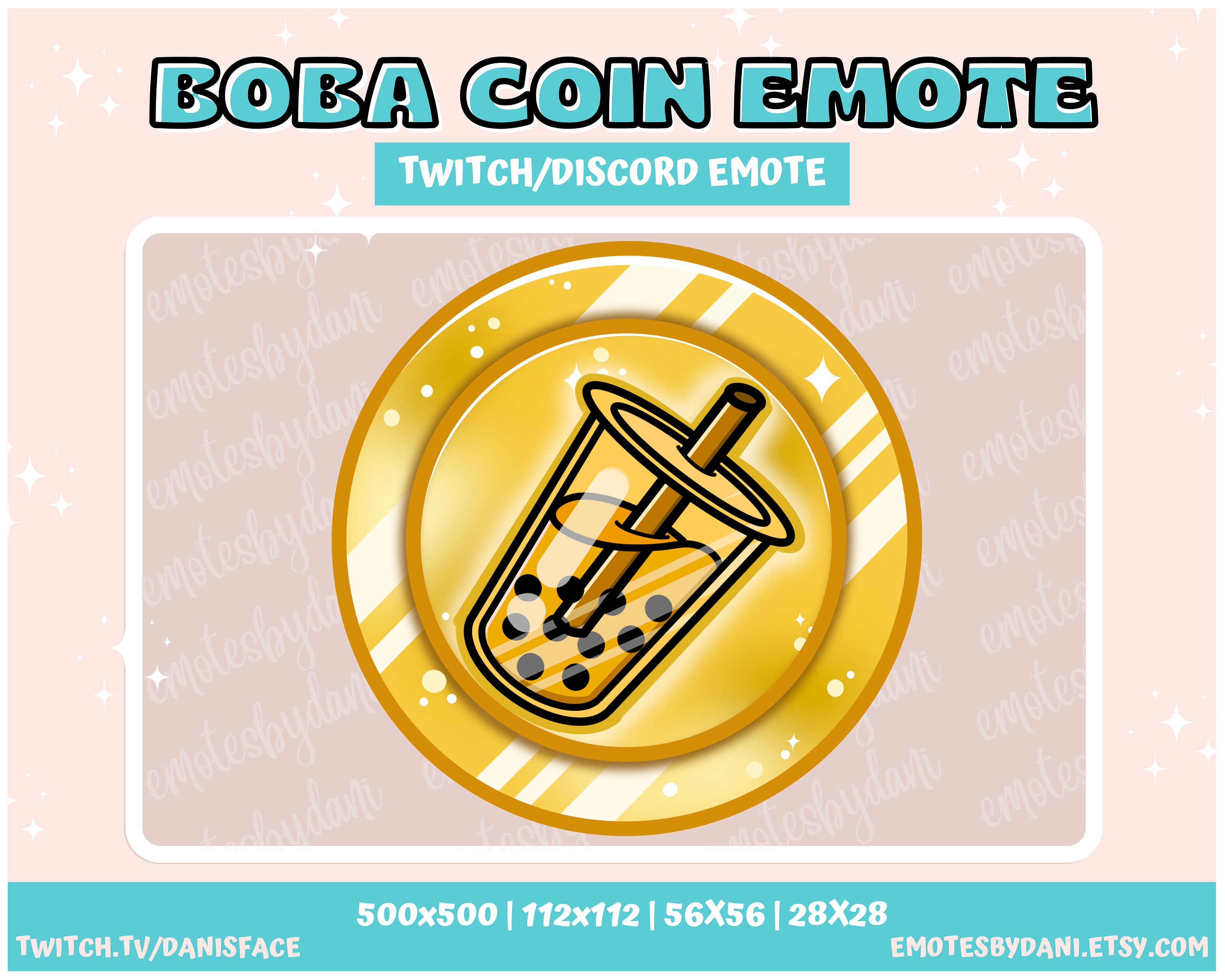 Boba Channel Point Icon Twitch Channel Point Coin - Etsy
