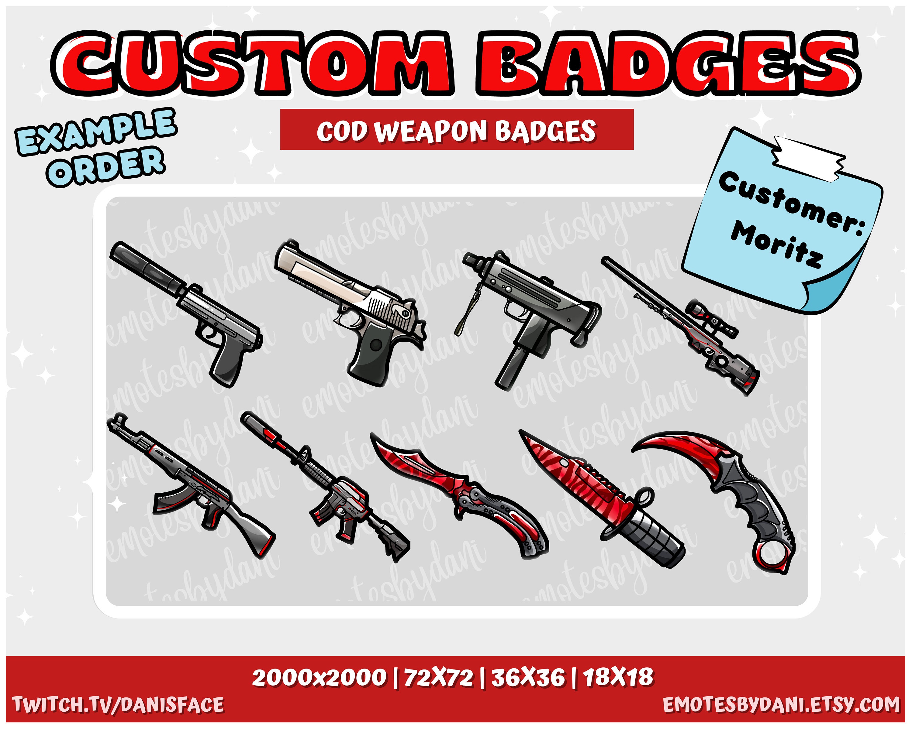 Custom Sub/bit Badges - Etsy