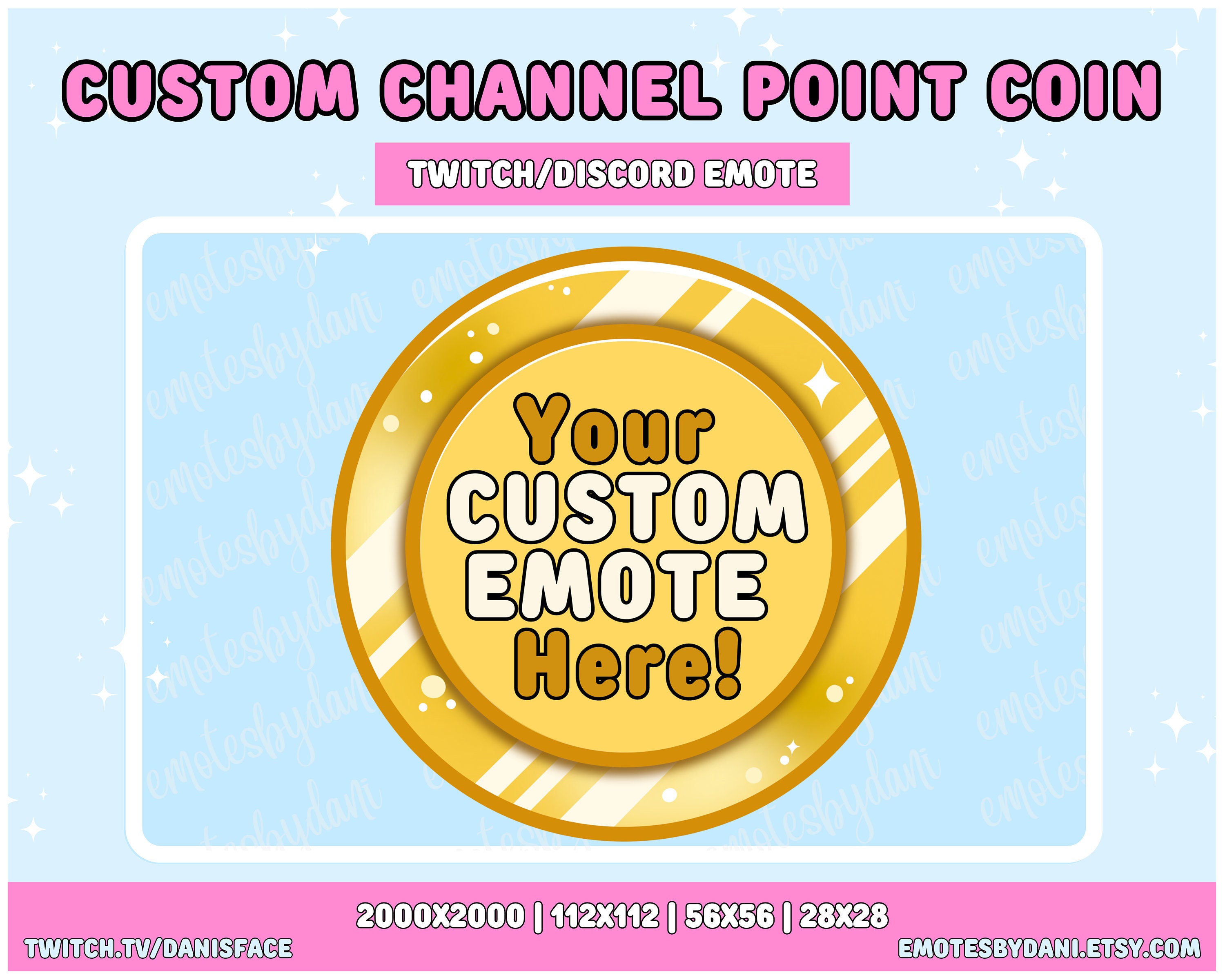 CUSTOM Channel Point Icon Personalized Channel Point Icon for Twitch - Etsy