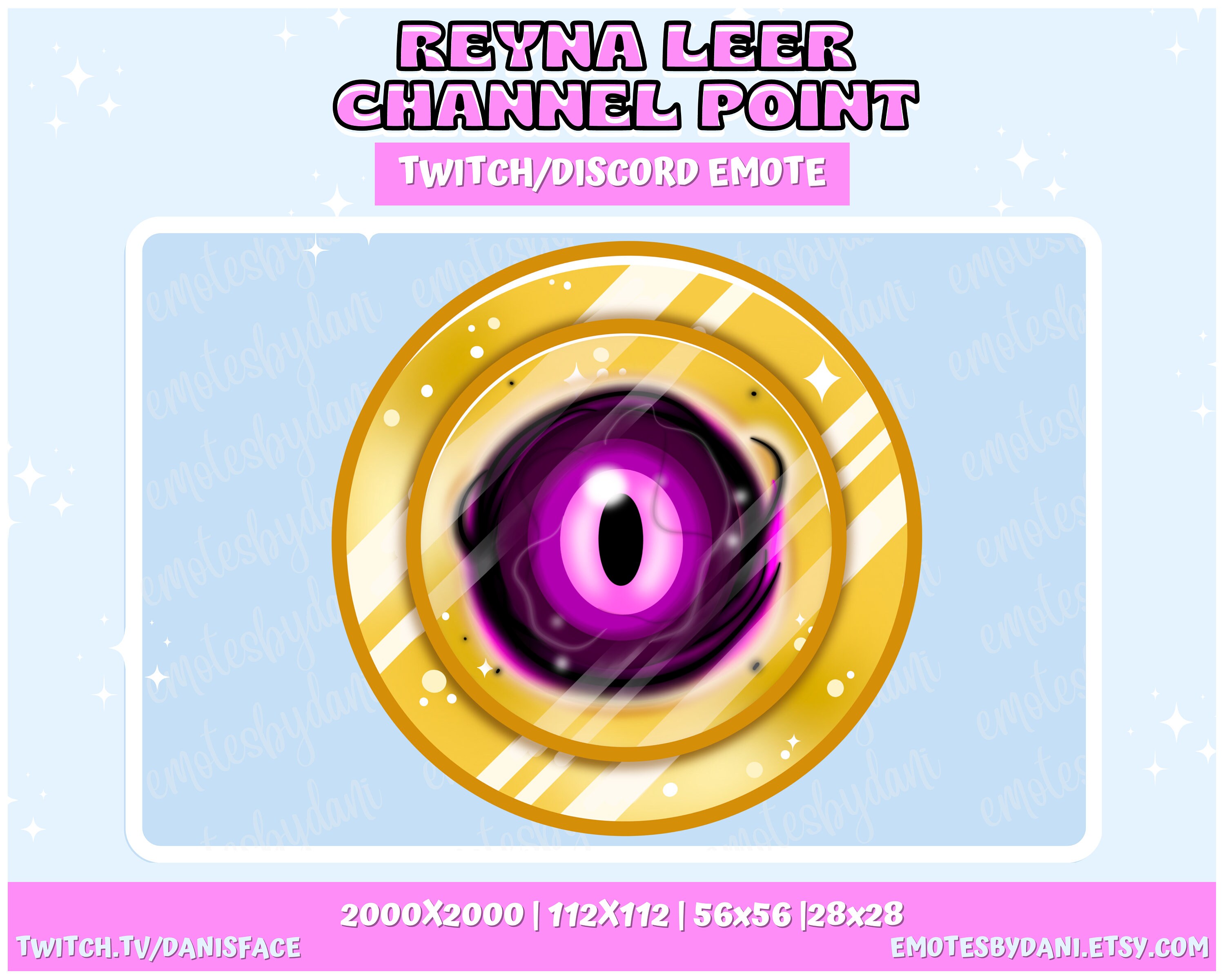 REYNA LEER Channel Point Icon Twitch Channel Point Coin - Etsy