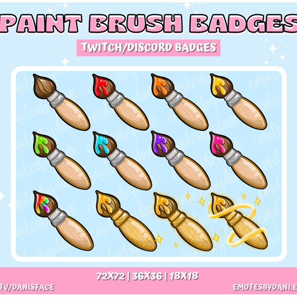 Twitch Emotes Paint Brush - Etsy UK