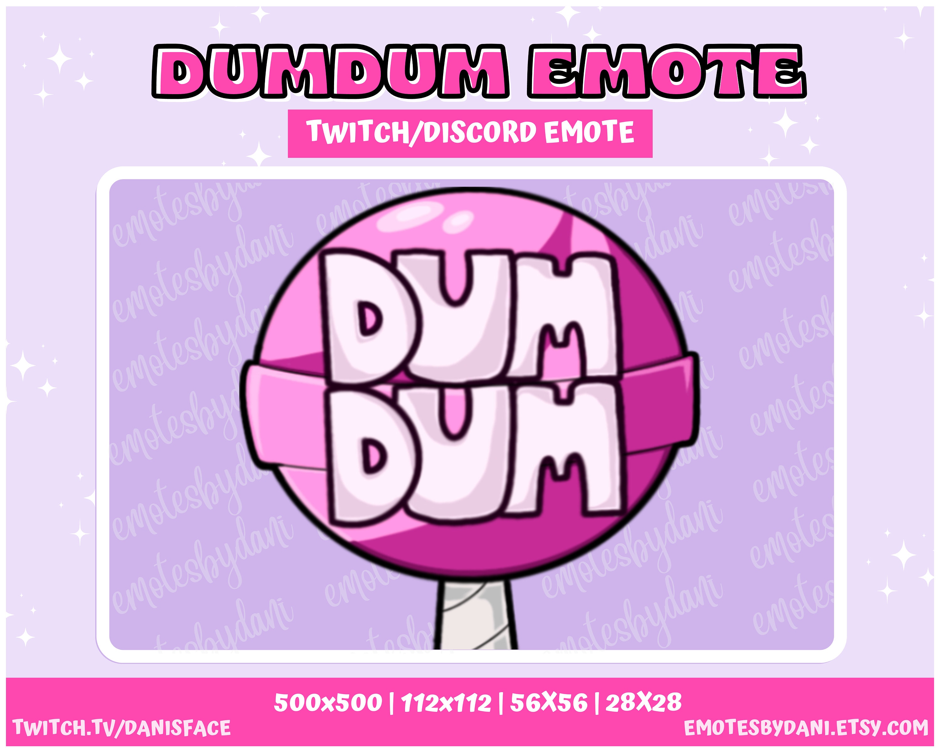 Dumdum Emote | Twitch & Discord Emotes - Etsy