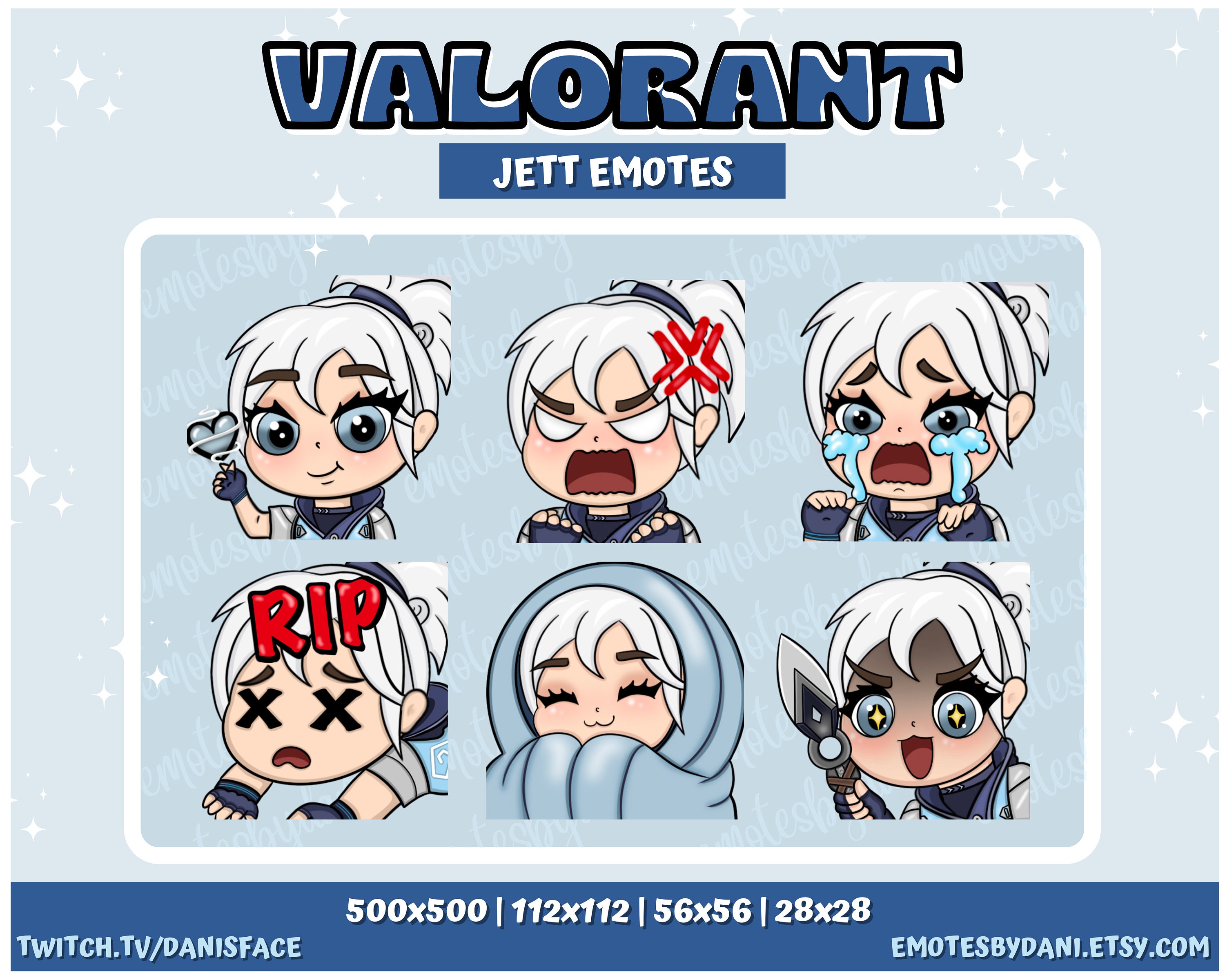 Jett Emotes Valorant Emotes Twitch and Discord Emotes - Etsy Hong Kong