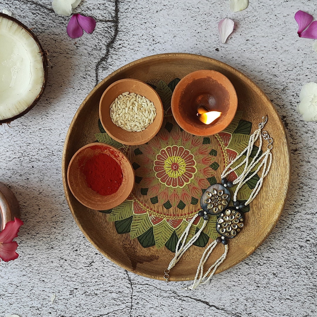 Mango Wood Wall Plate/ Pooja Thali - Etsy