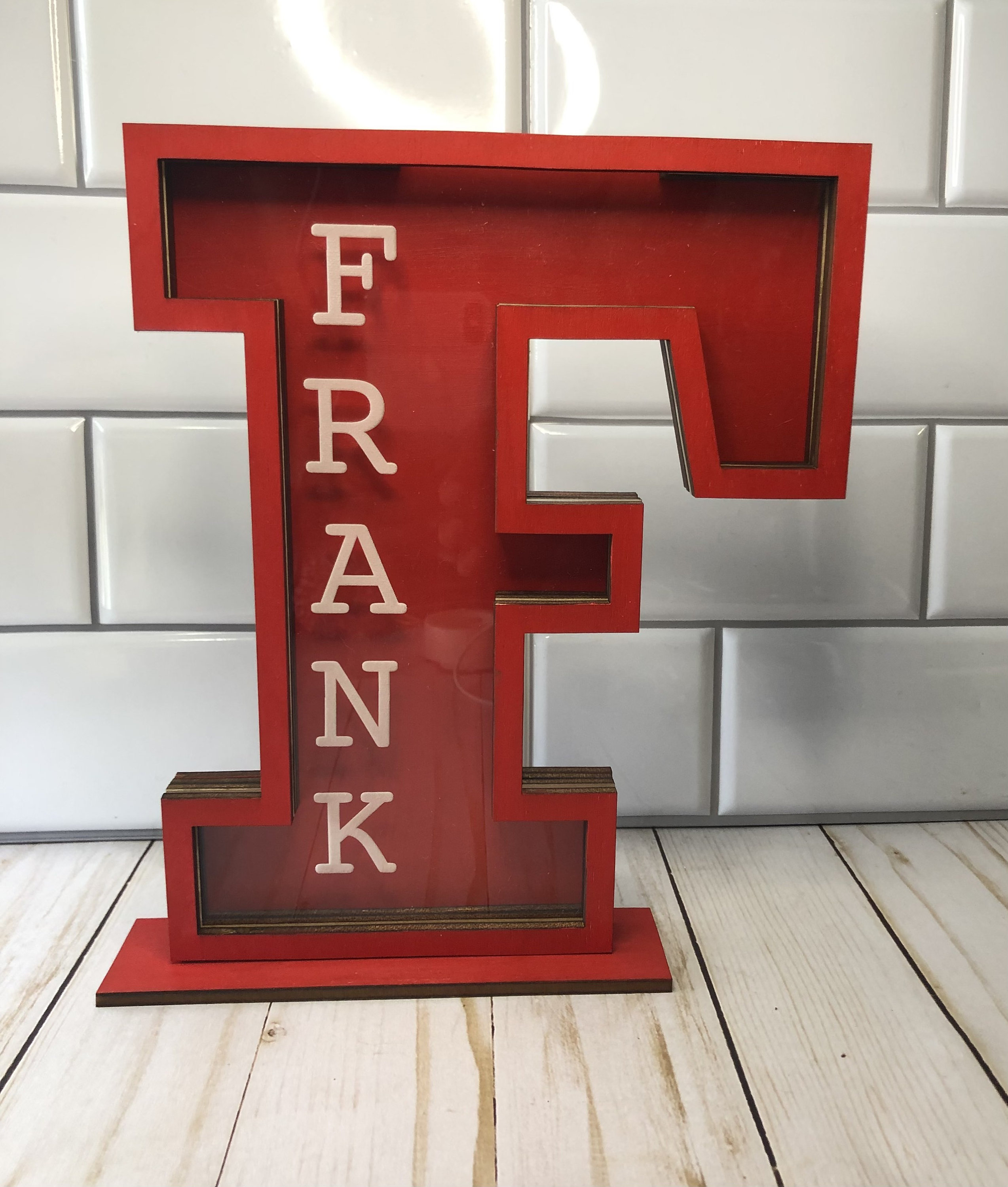 Custom Letter Bank Wood Letter Bank Personalized Gift - Etsy