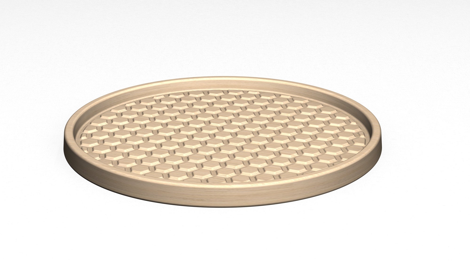 Round Tray , 3D STL File for CNC and 3D Printing. - Etsy