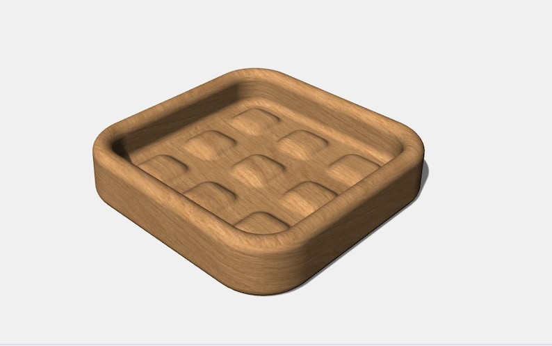 Little Square Tray , 3D STL File for CNC and 3D Printing. - Etsy