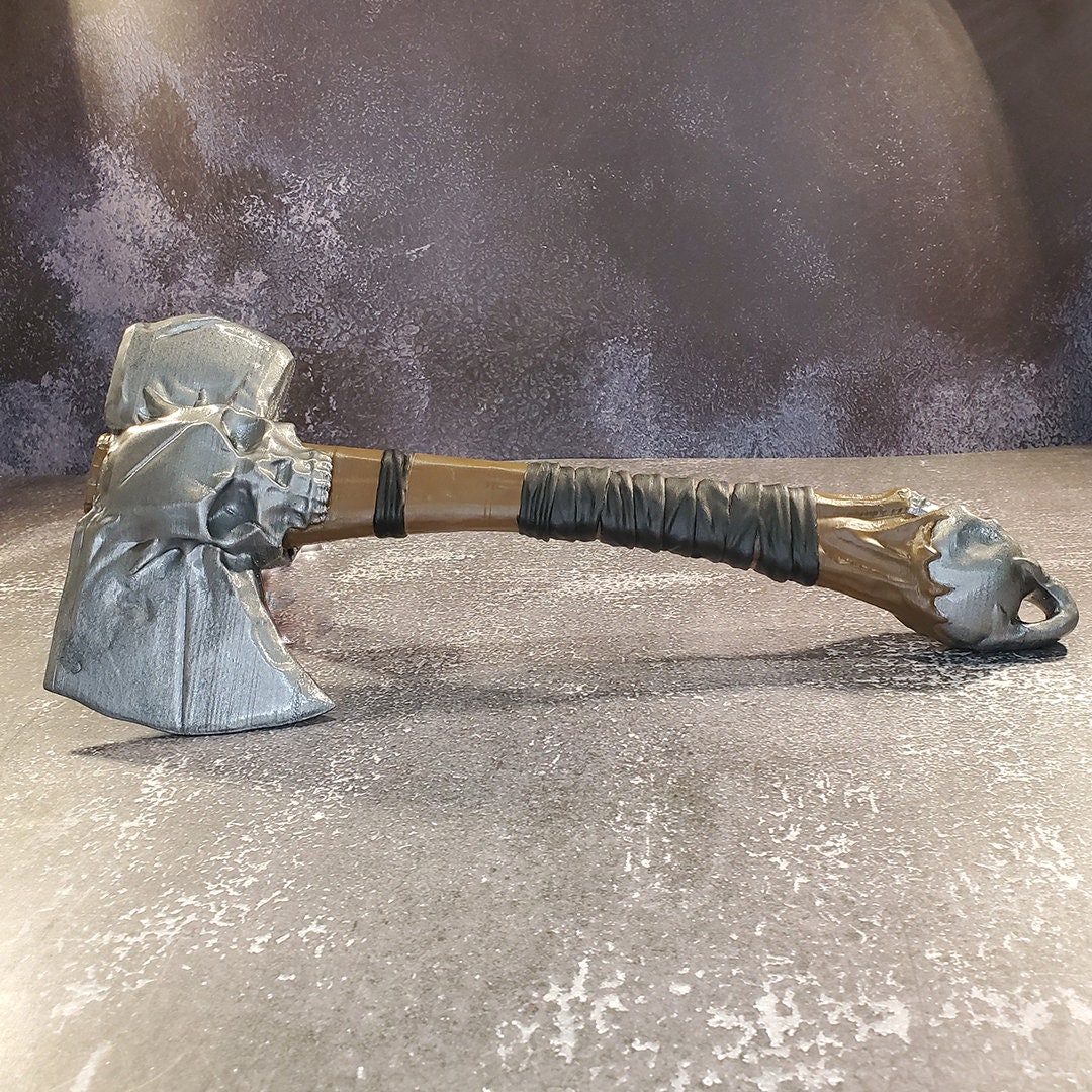 Full Size Skull Axe 15 Hand Painted Official Design by - Etsy