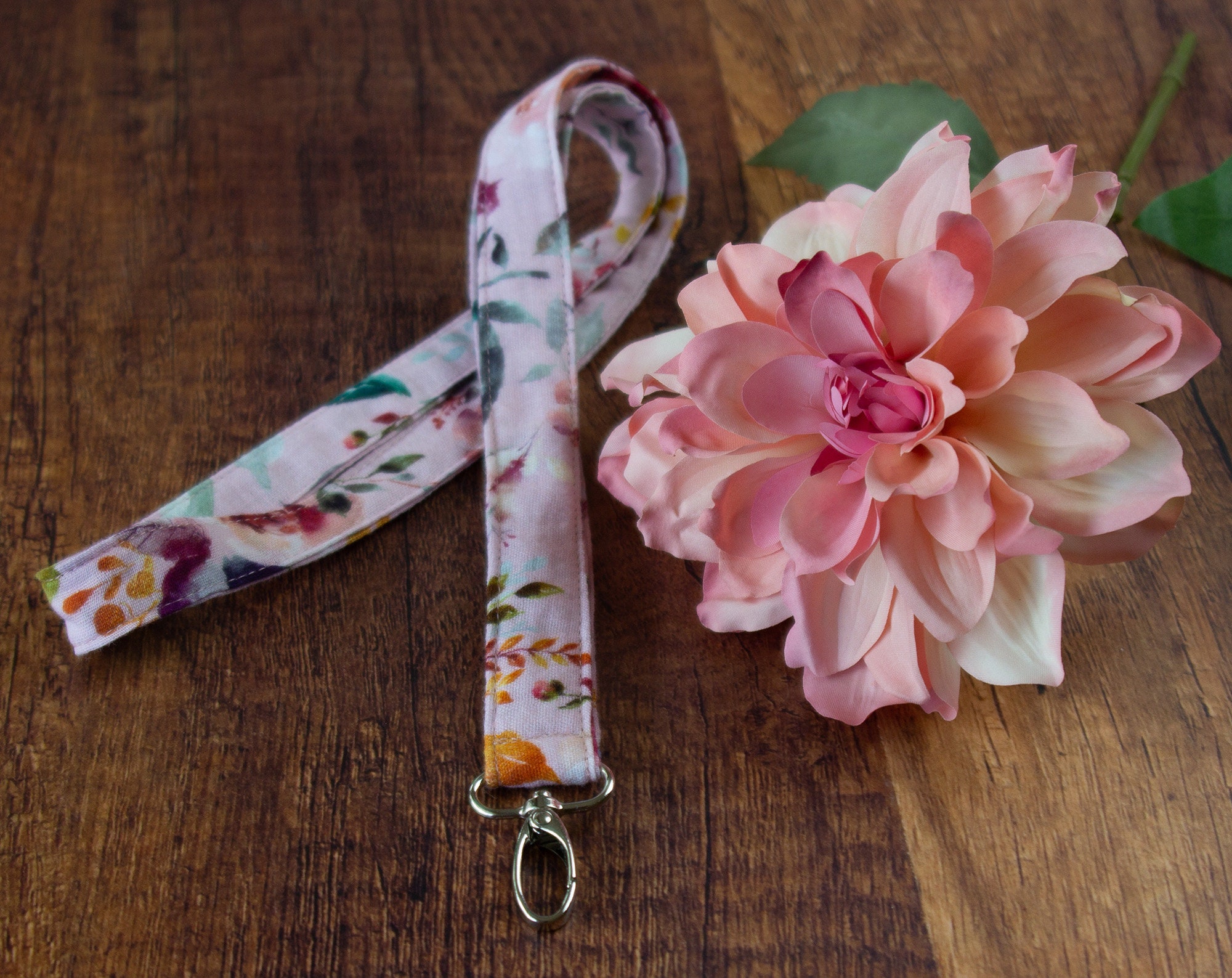 Lanyard Pink Flowers, for Hanging, Floral Lanyard - Etsy