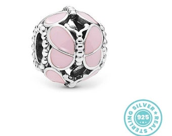 Pandora Pink Butterfly Charm - Etsy