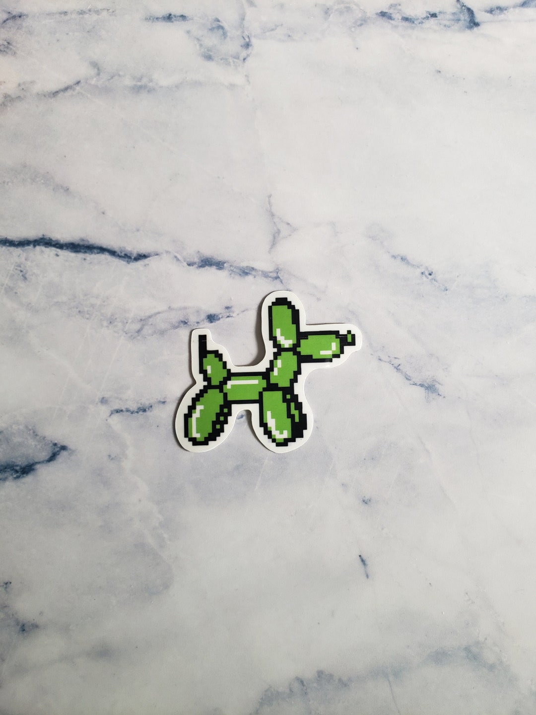 Pixel Art Balloon Dog Sticker - Etsy