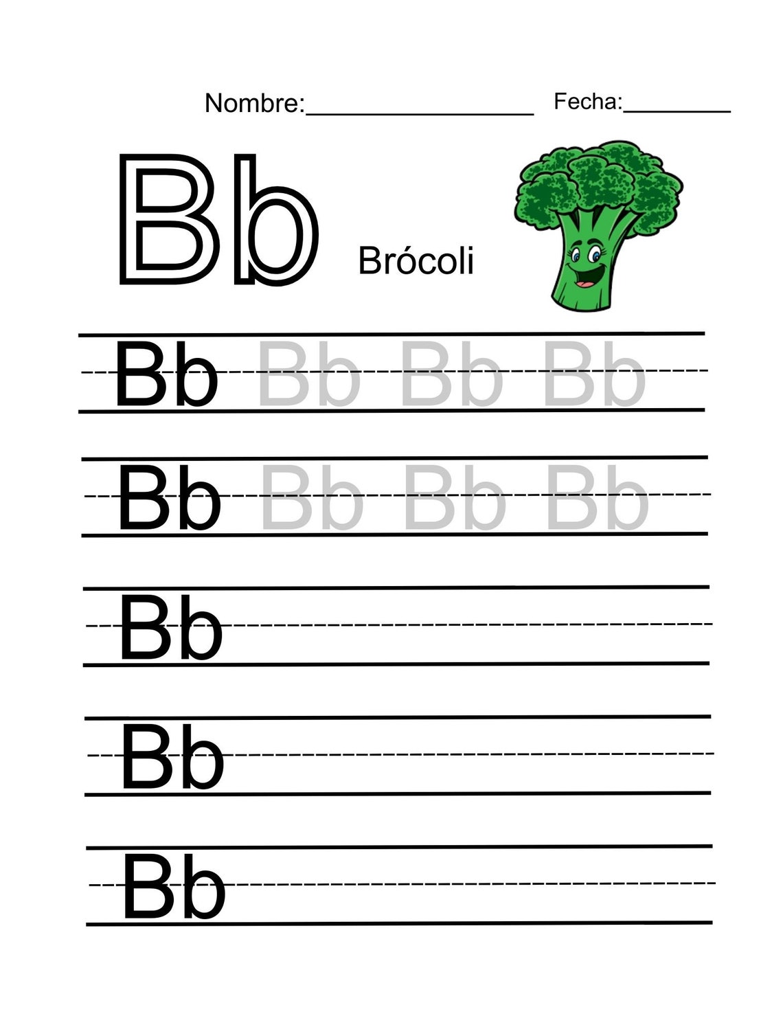 27 Spanish Printable Alphabet Letter Tracing Worksheets, Instant ...