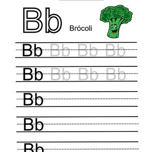 27 Spanish Printable Alphabet Letter Tracing Worksheets, Instant ...