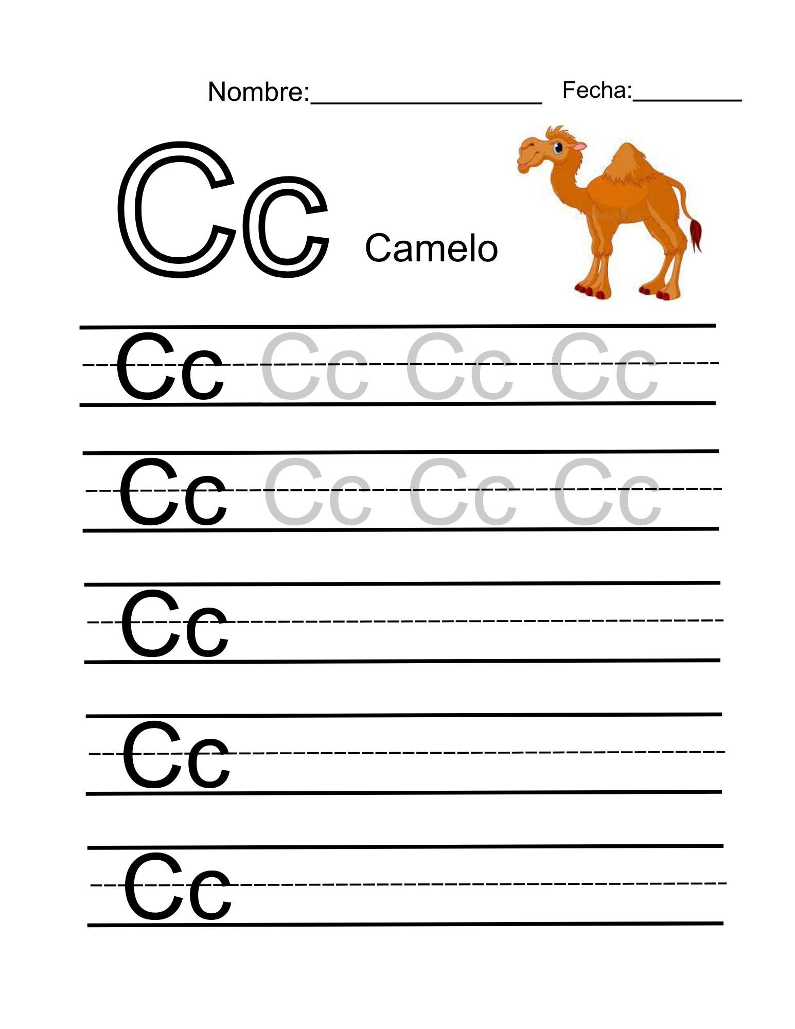 27 Spanish Printable Alphabet Letter Tracing Worksheets, Instant ...