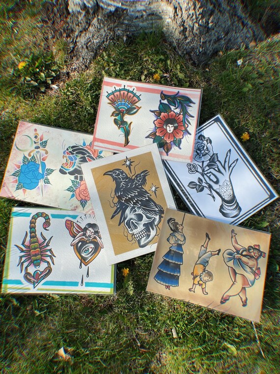 Traditional Tattoo Art Prints - Etsy