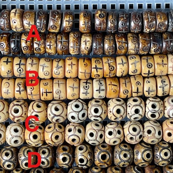 Hand Carved Beads - Etsy