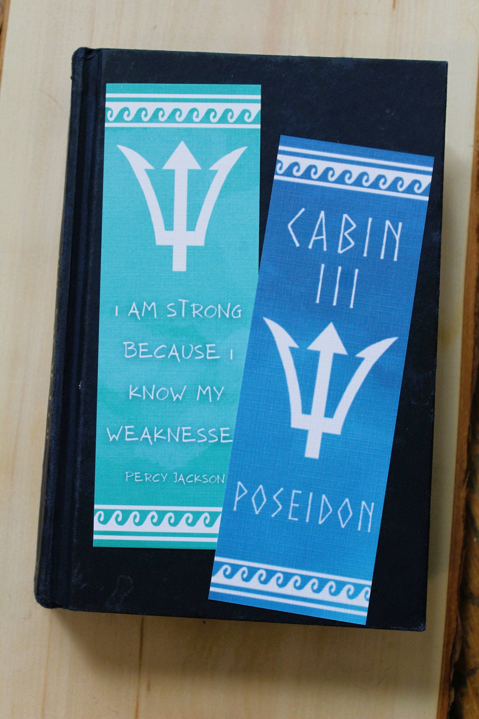 Percy Jackson Poseidon Bookmark - Percy Jackson Quote - Poseidon ...