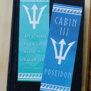 Percy Jackson Poseidon Bookmark - Percy Jackson Quote - Poseidon ...
