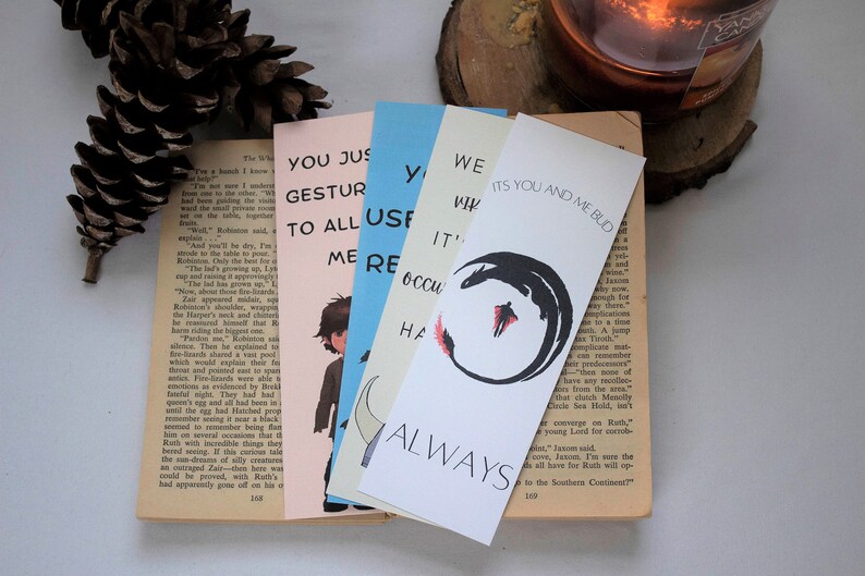How to Train Your Dragon Bookmarks HTTYD Quote Bookmarks - Etsy